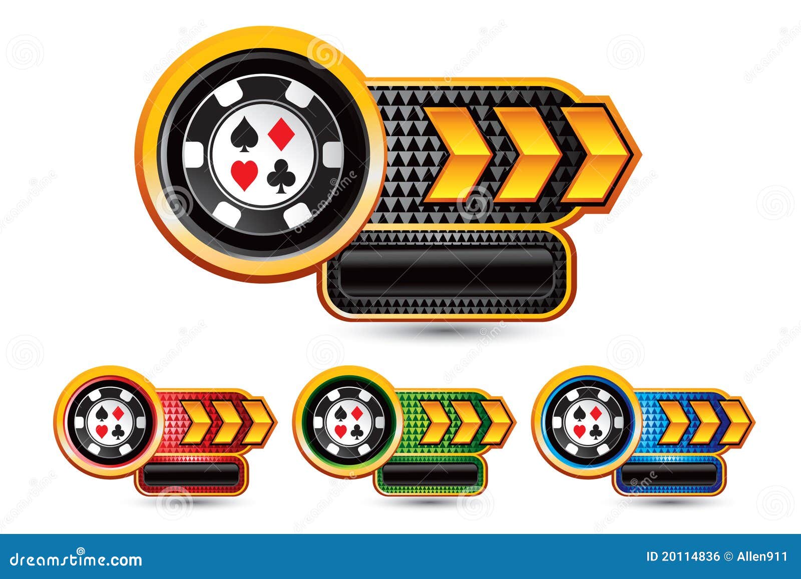 Playing card symbols stock vector. Illustration of round - 20114836