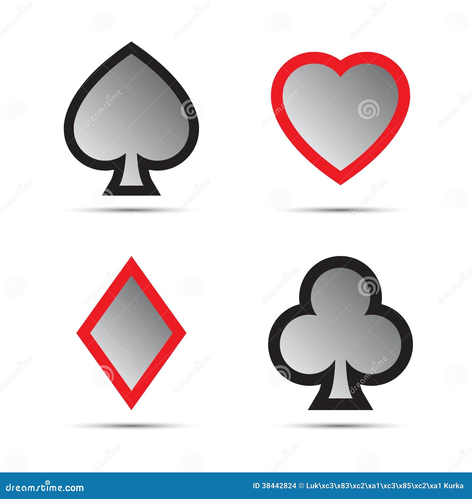 Card Symbols Gold Royalty-Free Stock Photography | CartoonDealer.com ...