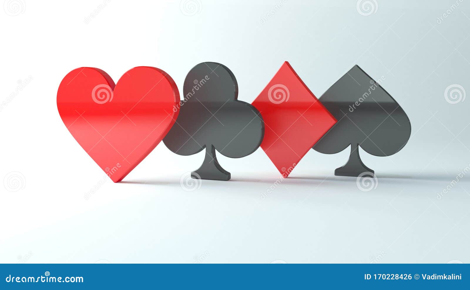 Playing card symbols. stock photo. Image of white, clubs - 170228426
