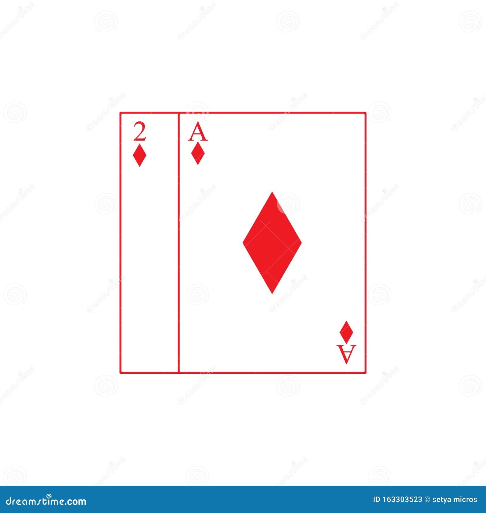 Playing Card Template Logo and Symbol Vector Stock Vector ...