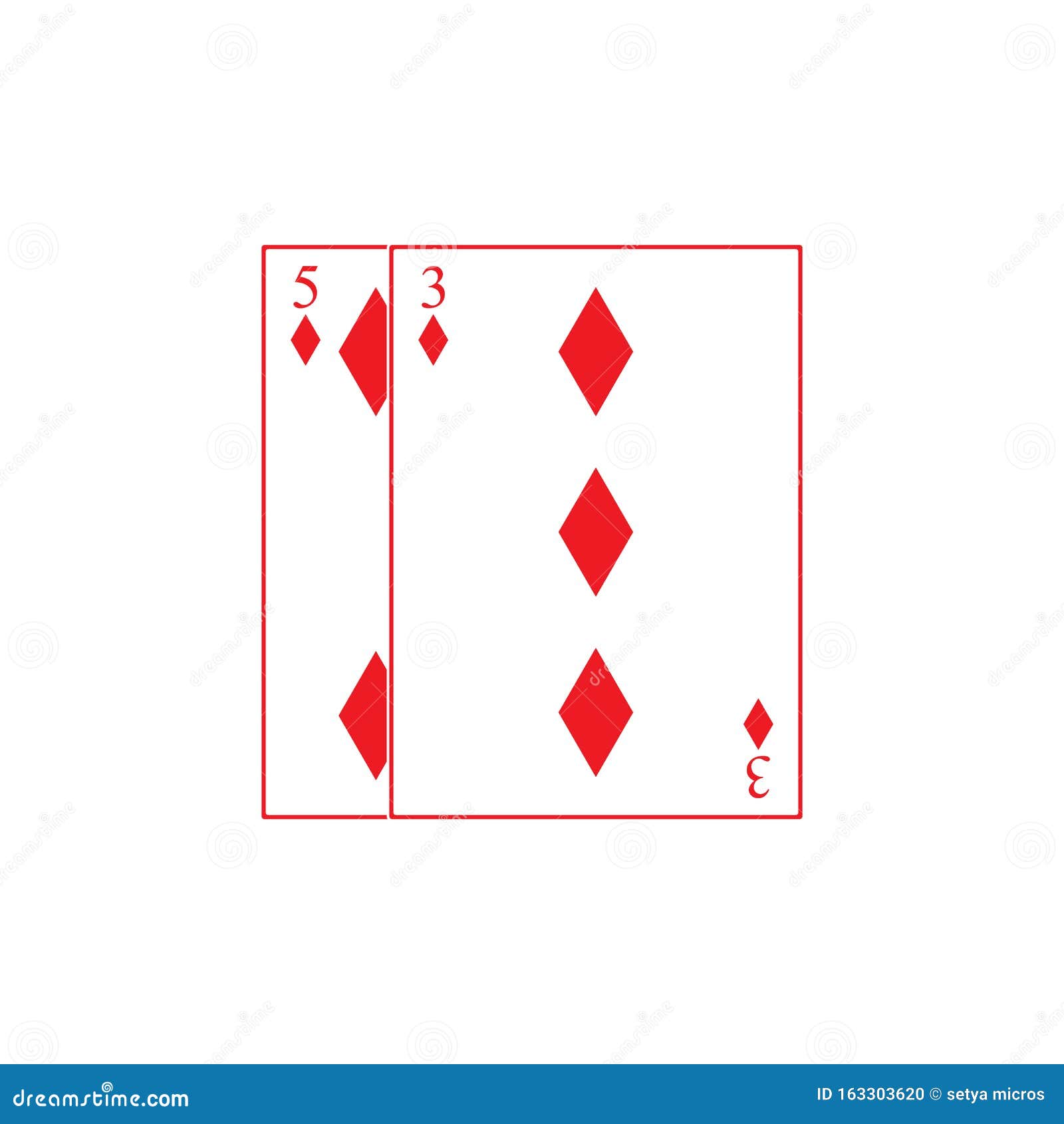 Playing Card Template Logo and Symbol Vector Stock Vector ...