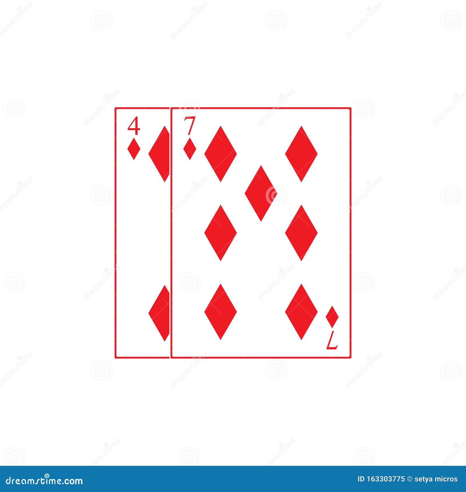 Playing Card Template Logo and Symbol Vector Stock Vector ...