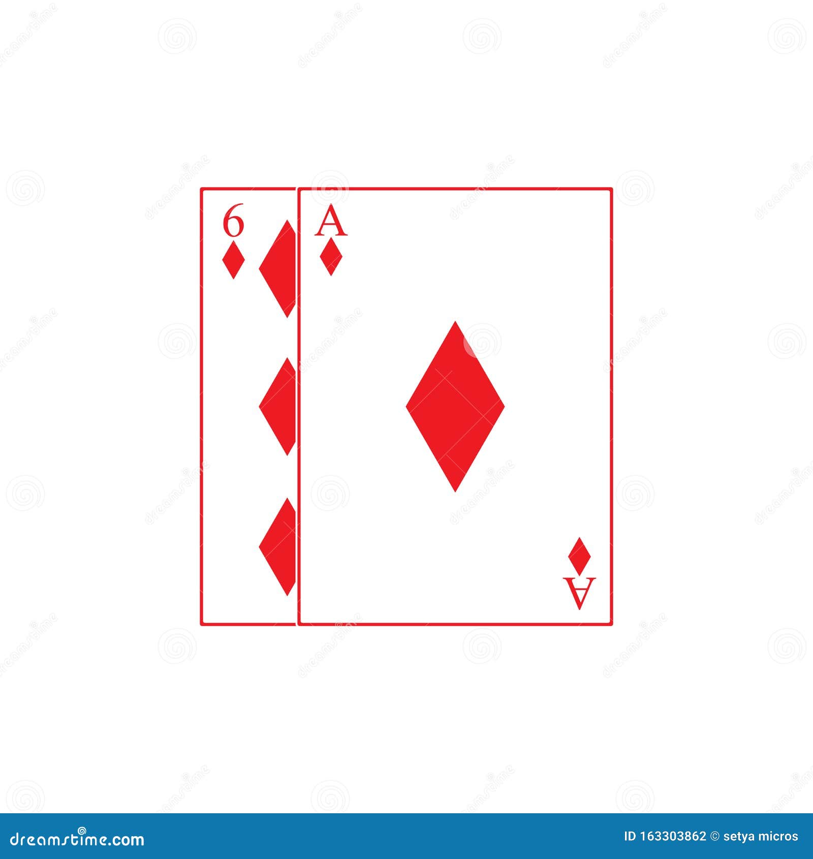Playing Card Template Logo and Symbol Vector Stock Vector ...