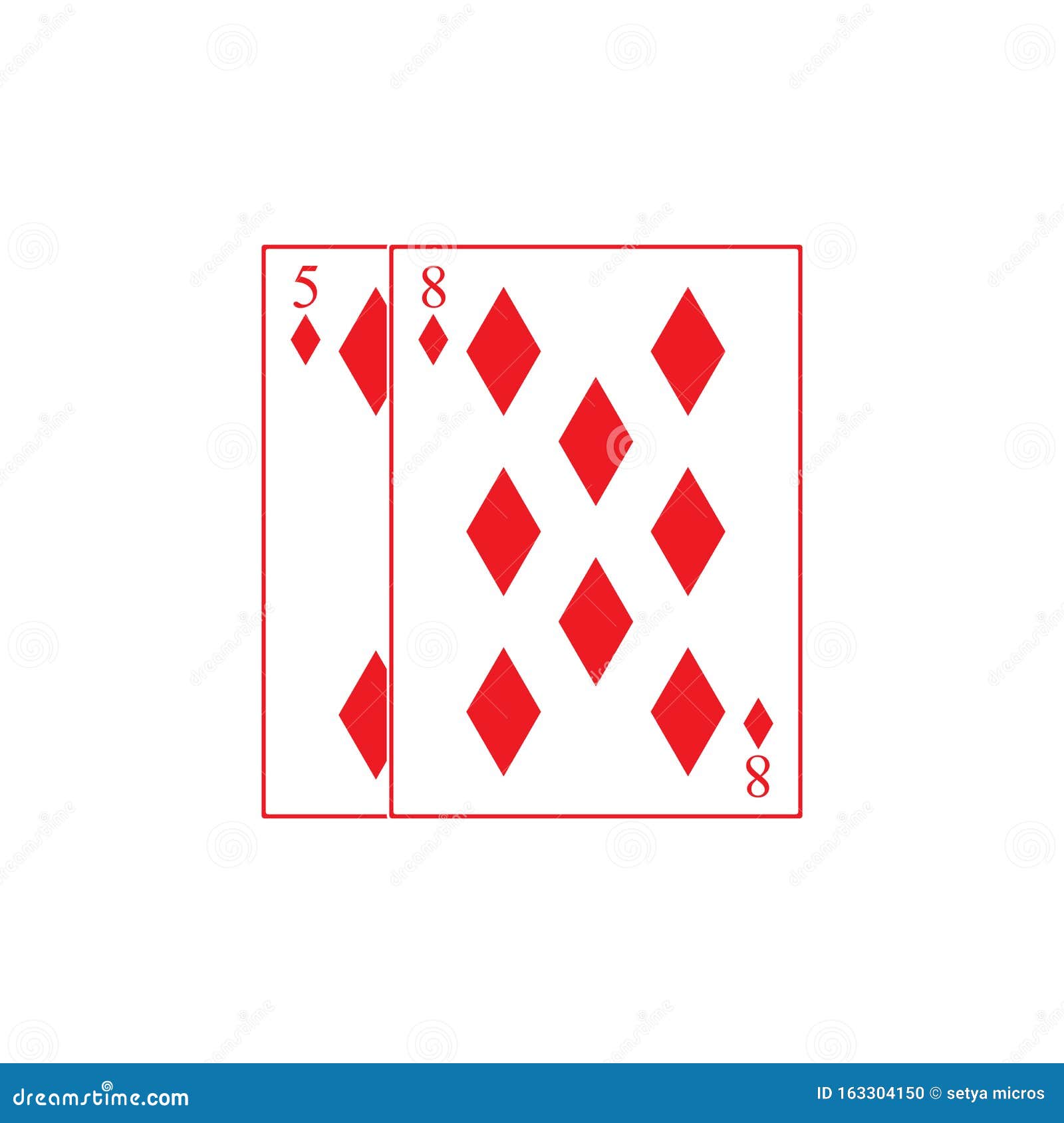Playing Card Template Logo and Symbol Vector Stock Vector ...