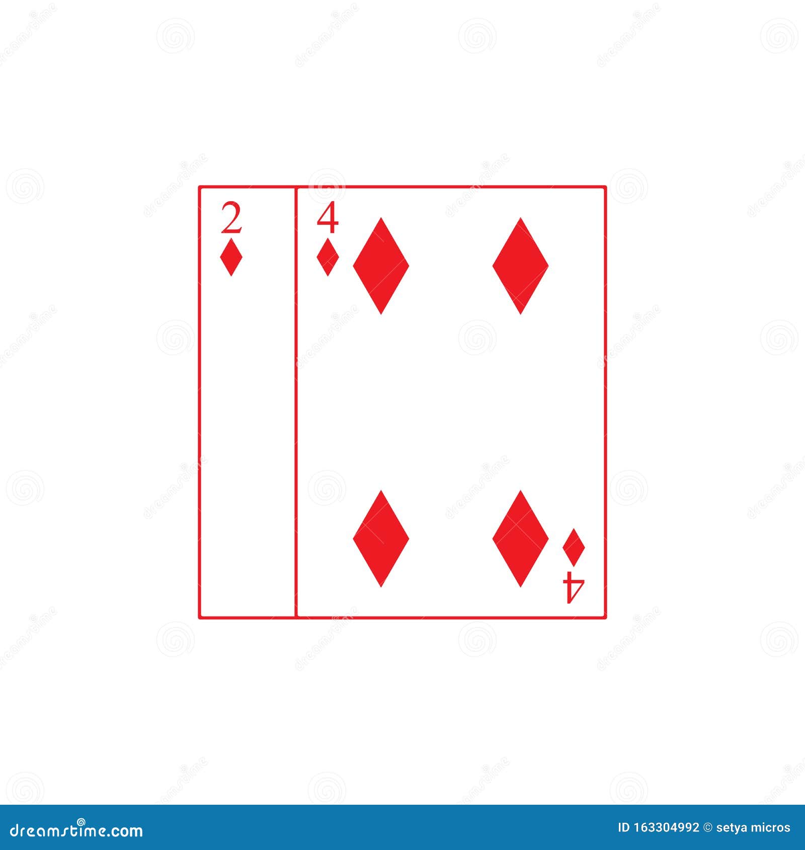 Playing Card Template Logo and Symbol Vector Stock Vector ...