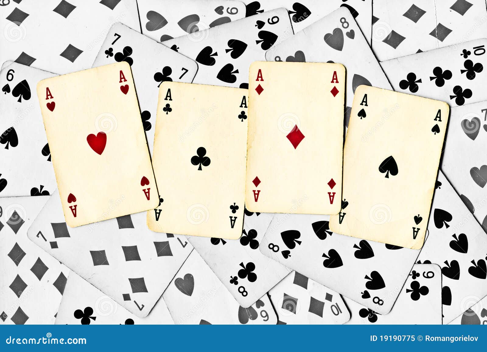 Playing cards stock image. Image of clubs, shape, color - 19190775