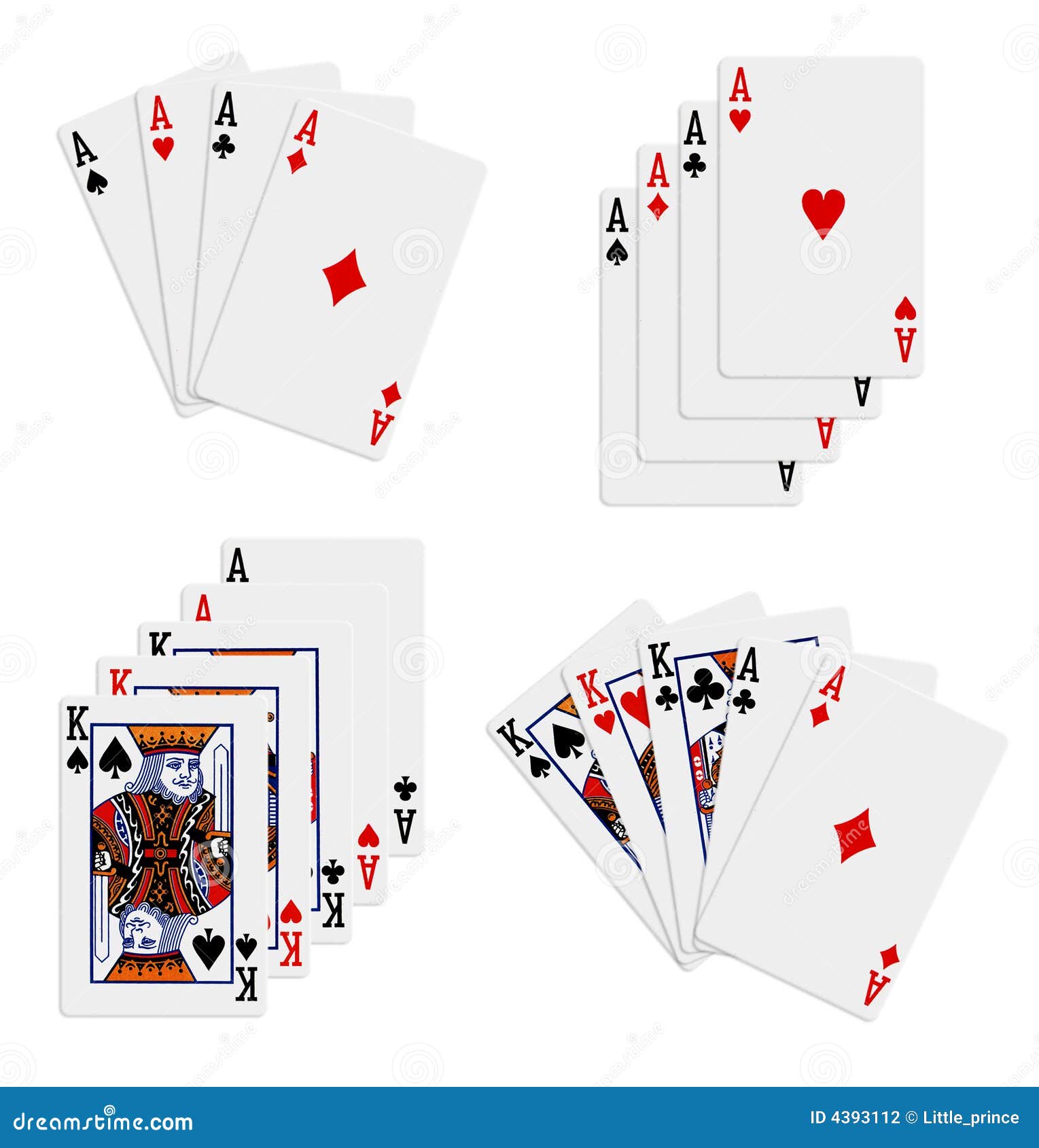 Playing cards stock illustration. Illustration of background - 4393112