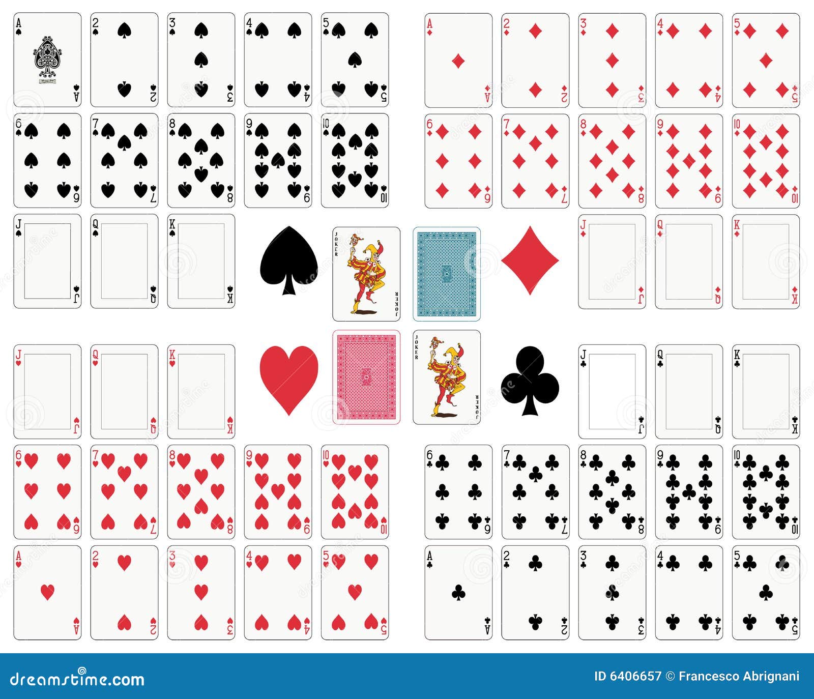 Playing Cards Symbols Cartoon Vector | CartoonDealer.com #63020607