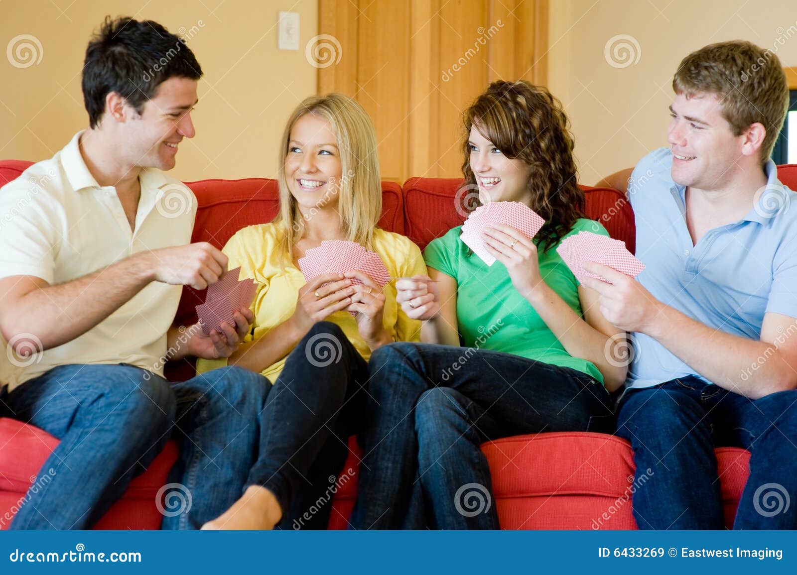 Playing Cards stock image. Image of looking, sofa, blue - 6433269