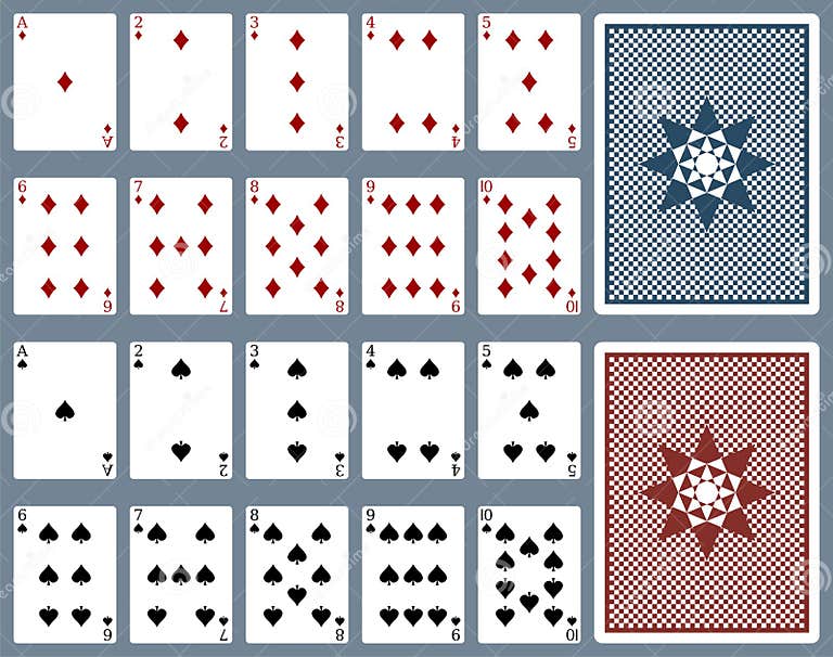 Playing cards stock vector. Illustration of solitaire - 9646358