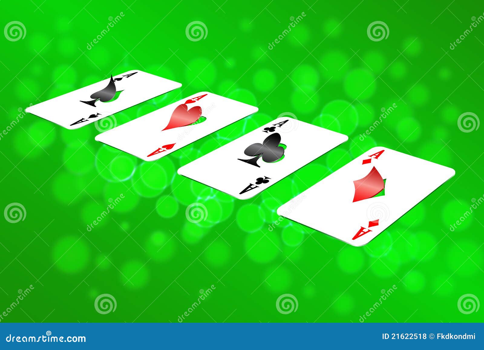 Playing Cards on an Abstract Background. Stock Vector - Illustration of ...