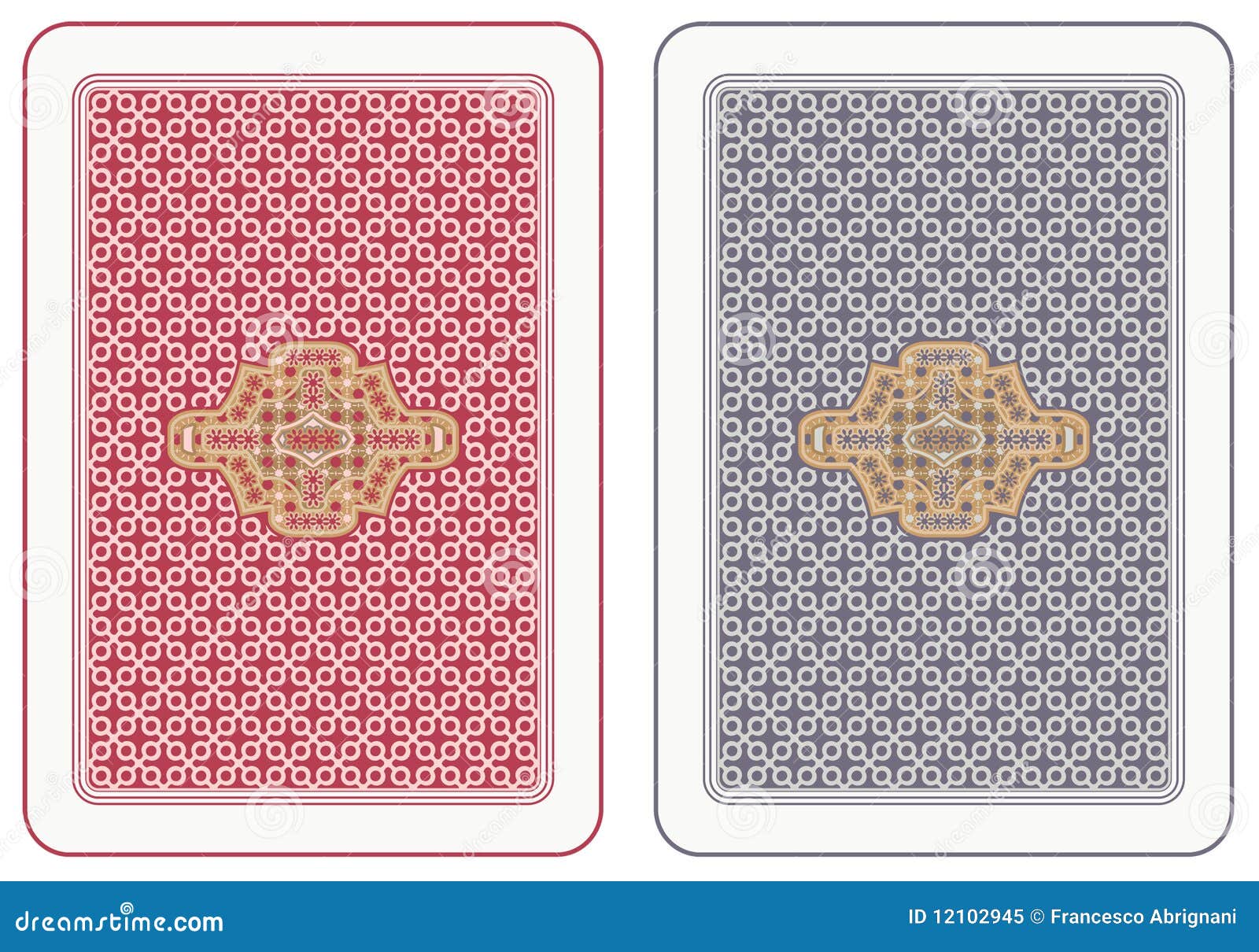 Playing cards back stock vector. Illustration of card - 12102945