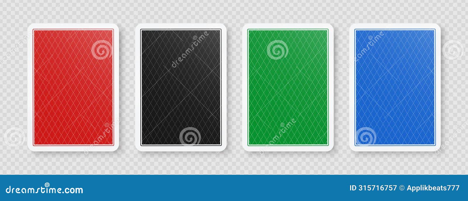 Playing Cards Back Side Design. Vector Illustrator Stock Vector ...