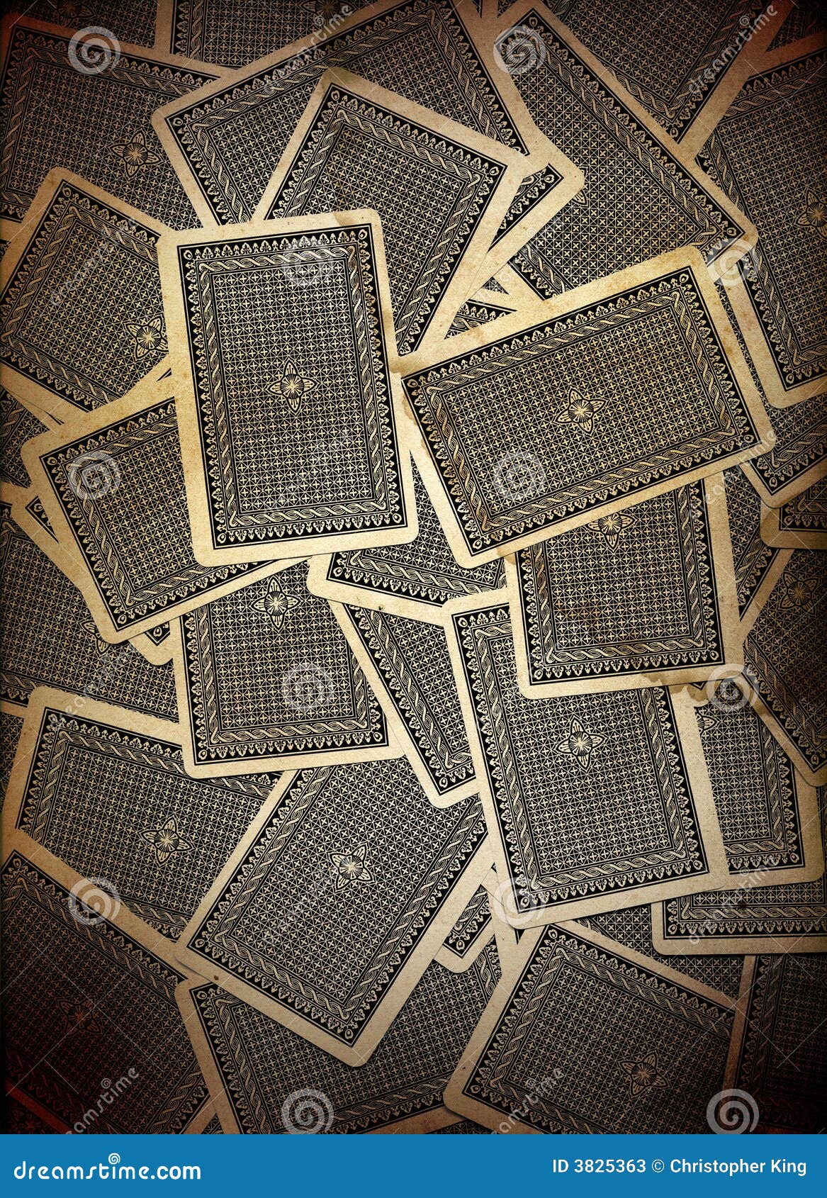 Playing Cards Background Design Stock Image - Image of aged, colour ...