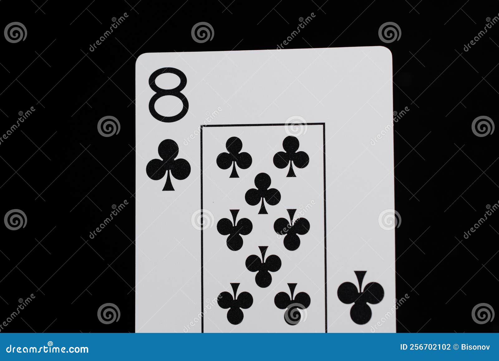 Playing Cards on a Black Background Stock Photo - Image of blackjack ...