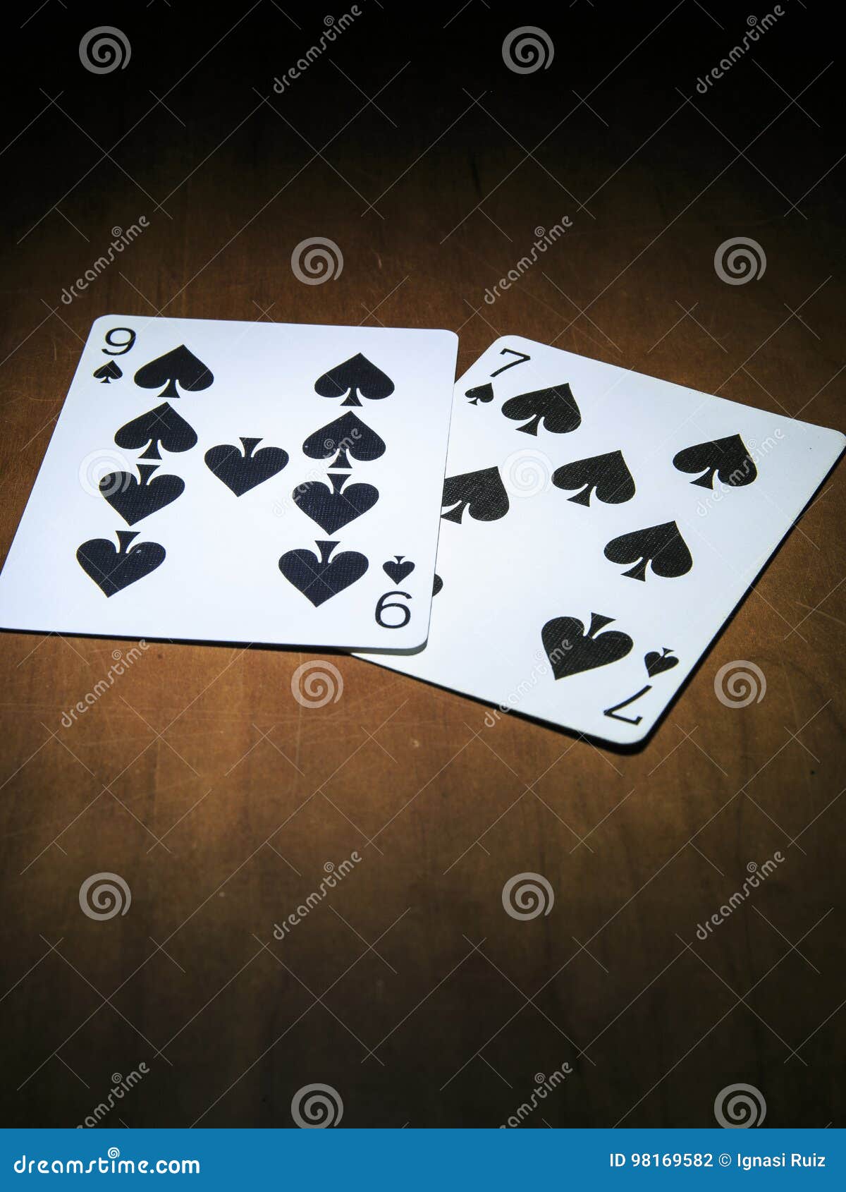 Playing Cards , Cards of Spades Stock Photo - Image of nine, cards ...