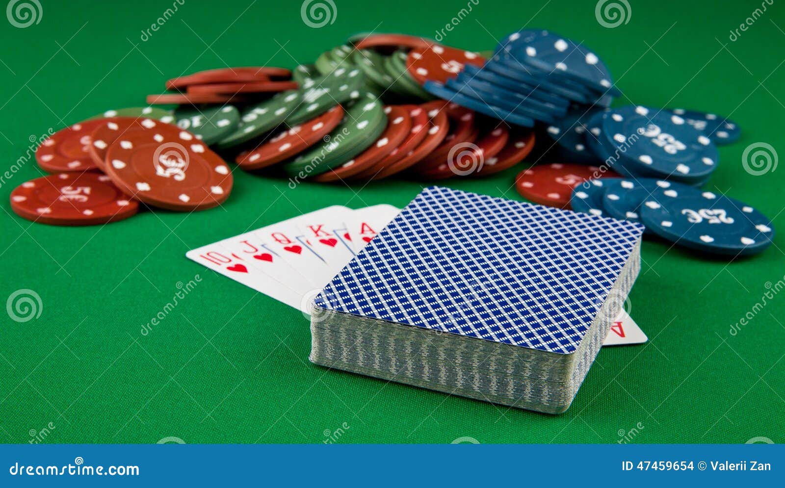 Playing-cards and chips stock photo. Image of jackpot - 47459654