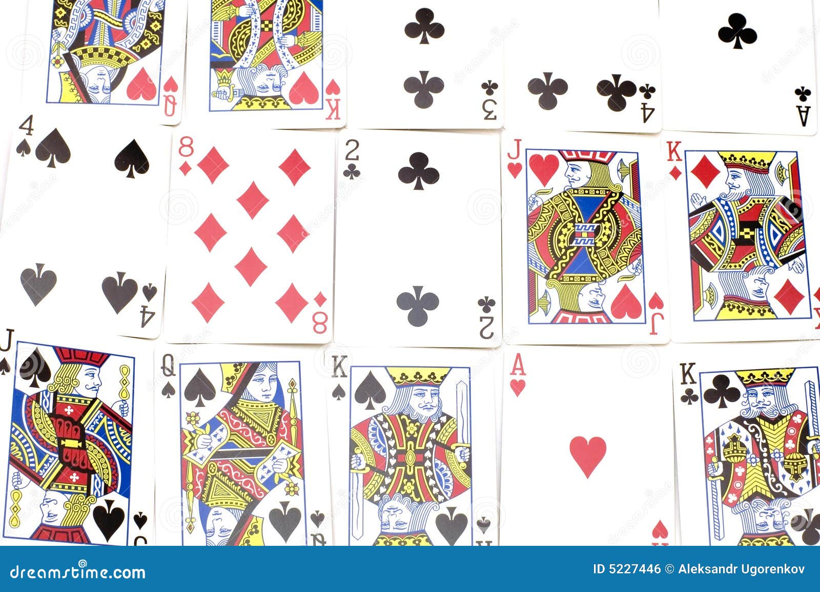 Playing cards close up stock photo. Image of winner, victory - 5227446