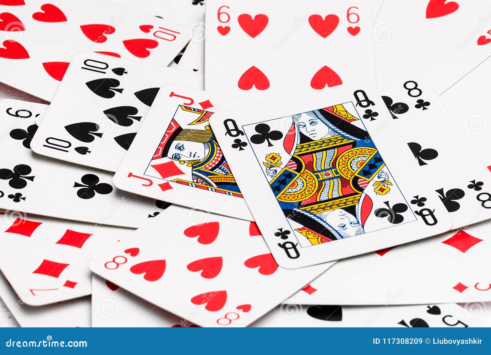 Playing cards close-up stock image. Image of game, icon - 117308209
