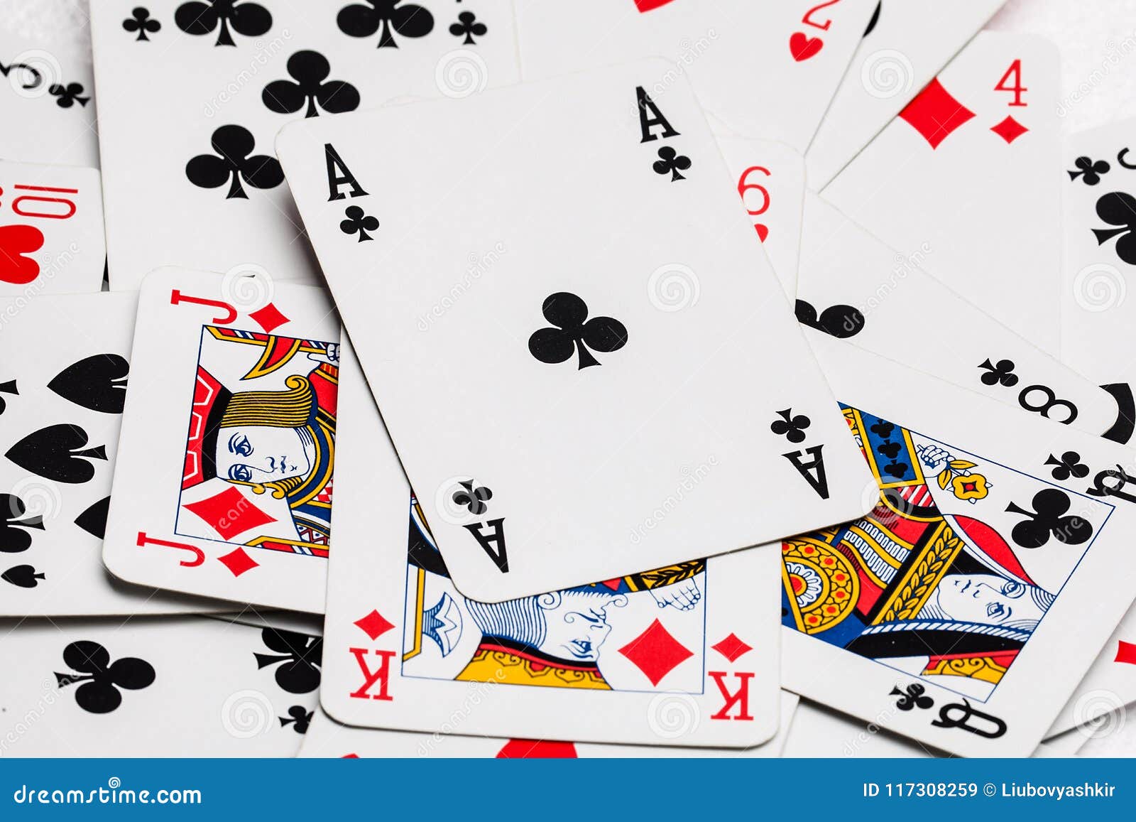 Playing cards close-up stock image. Image of face, flush - 117308259