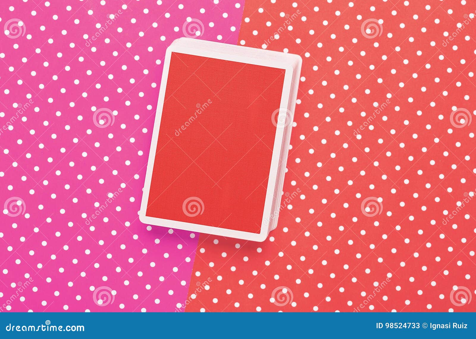Playing Cards with Colorful Topped Background Stock Illustration ...