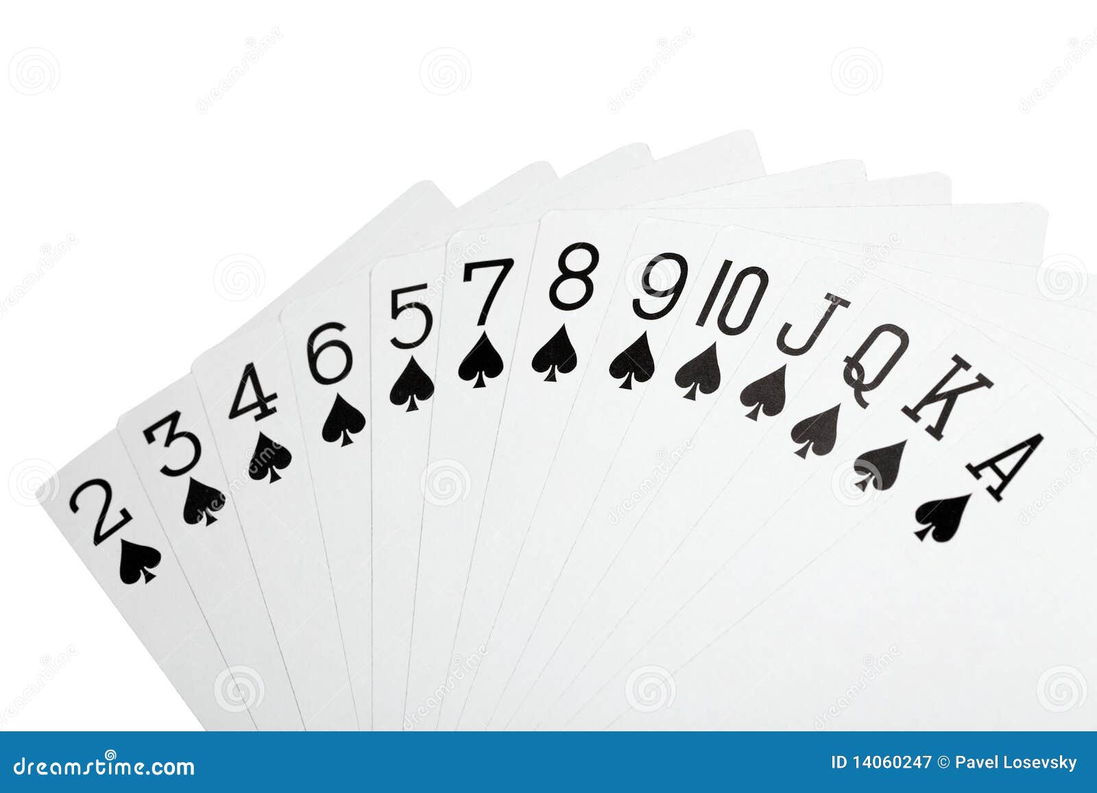 Playing Cards of Colour of Spade Isolated Stock Image - Image of face ...