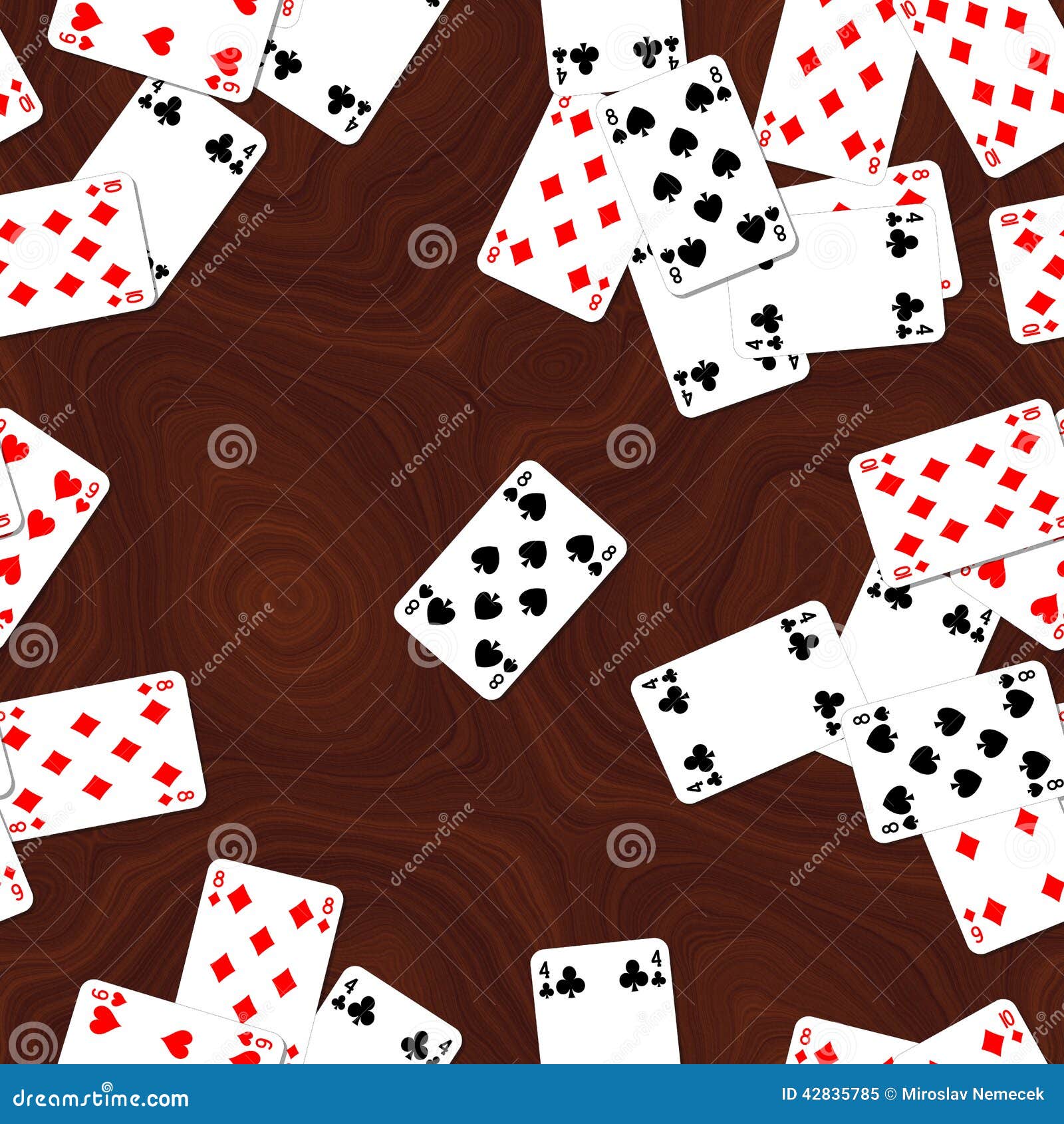 Playing Cards on Deck Seamless Generated Hires Texture Stock ...