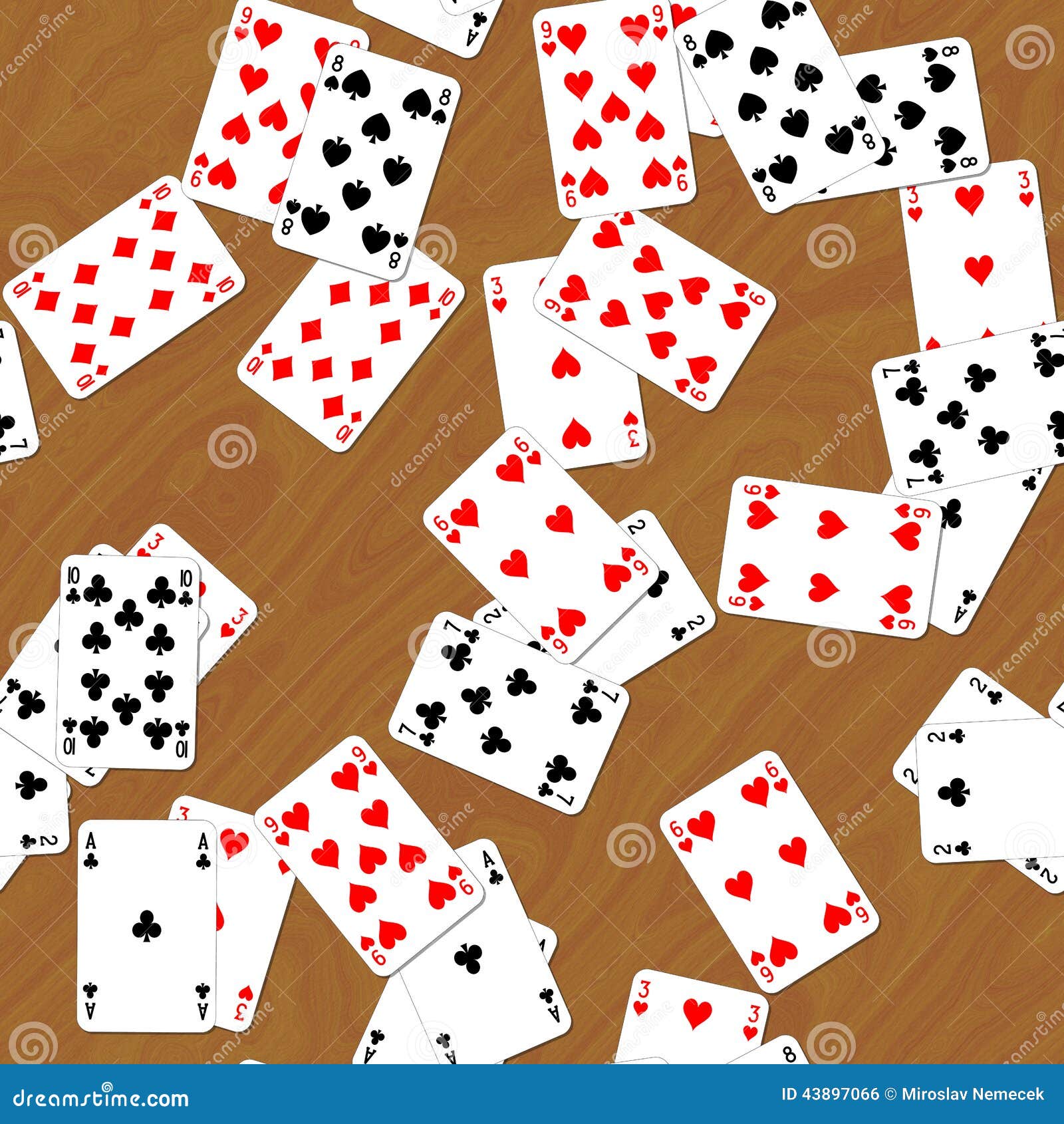 Playing Cards on Deck Seamless Generated Hires Texture Stock ...