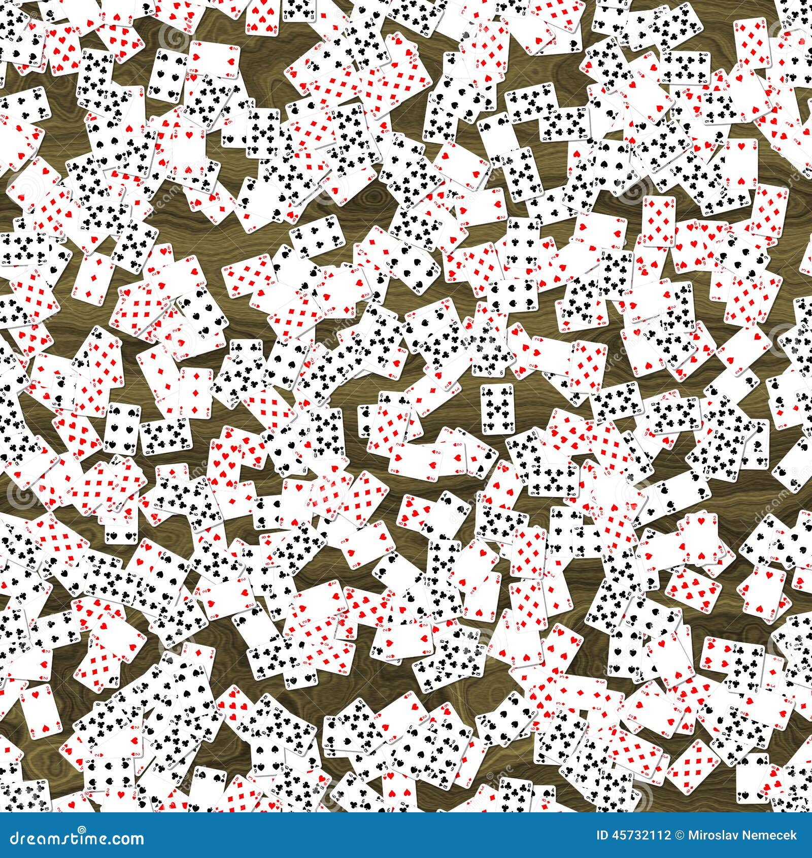 Playing Cards on Deck Seamless Generated Hires Texture Stock ...
