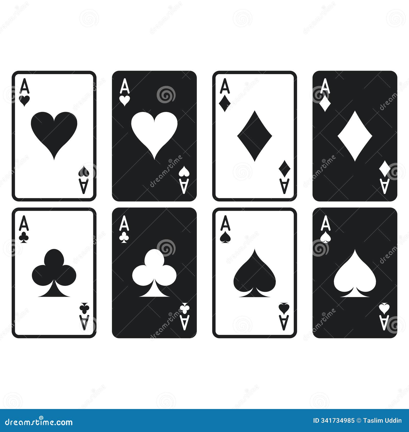 Playing Cards Design Vector Art Work Stock Vector - Illustration of ...