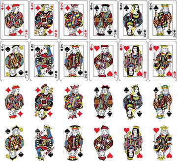 Playing Cards Figures Collection Stock Vector - Illustration of hearts ...