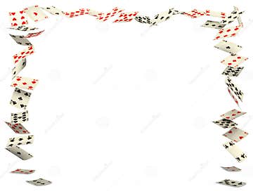 Playing cards frame stock illustration. Illustration of game - 28689913