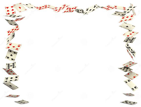 Playing cards frame stock illustration. Illustration of game - 28689913