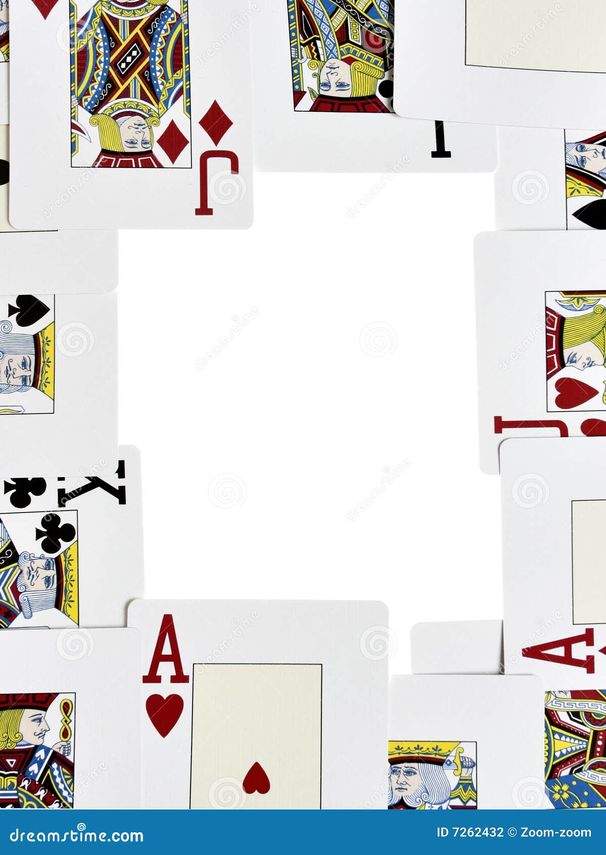 Playing cards frame stock photo. Image of closeup, success - 7262432