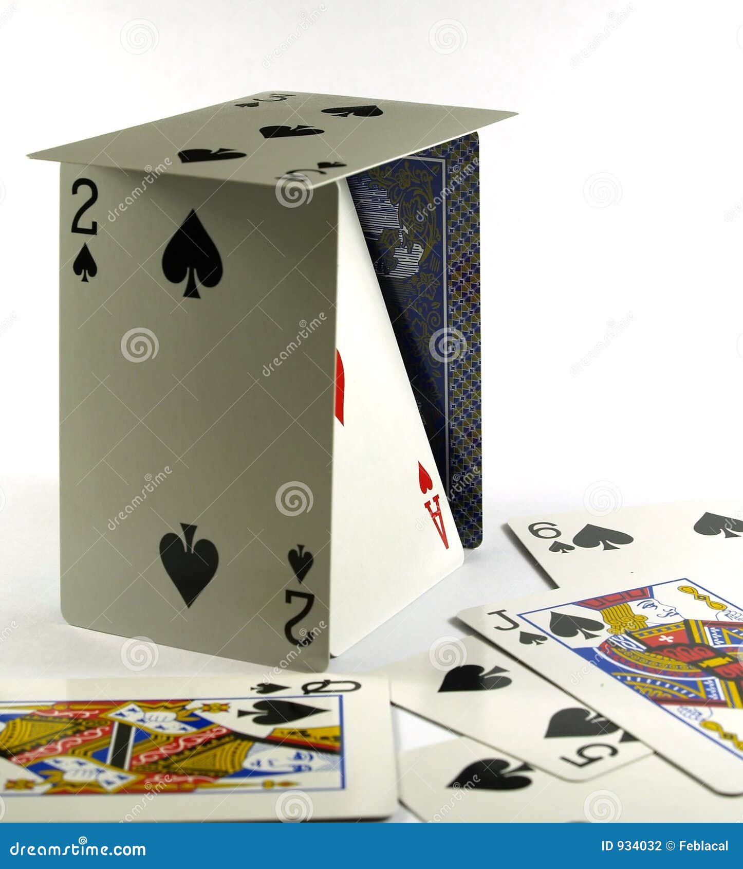 Playing cards game stock photo. Image of house, lose, construct - 934032