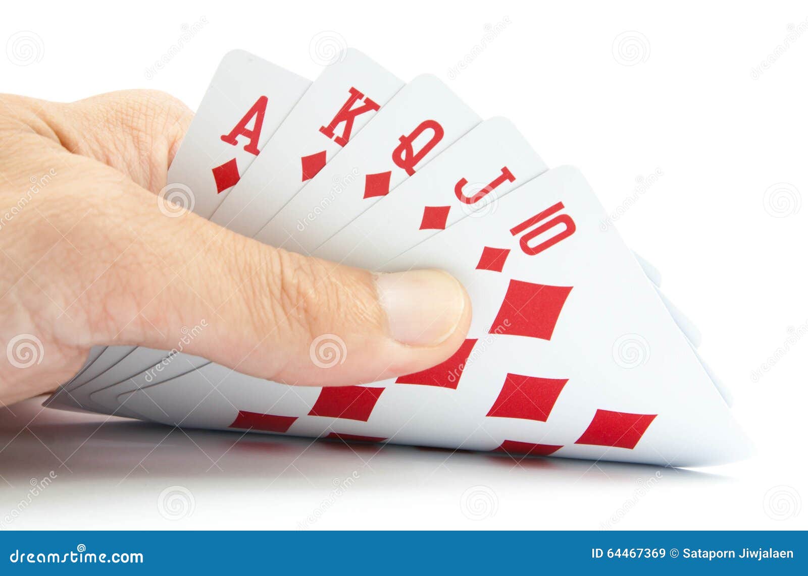 Playing cards in hand stock image. Image of hearts, blackjack - 64467369