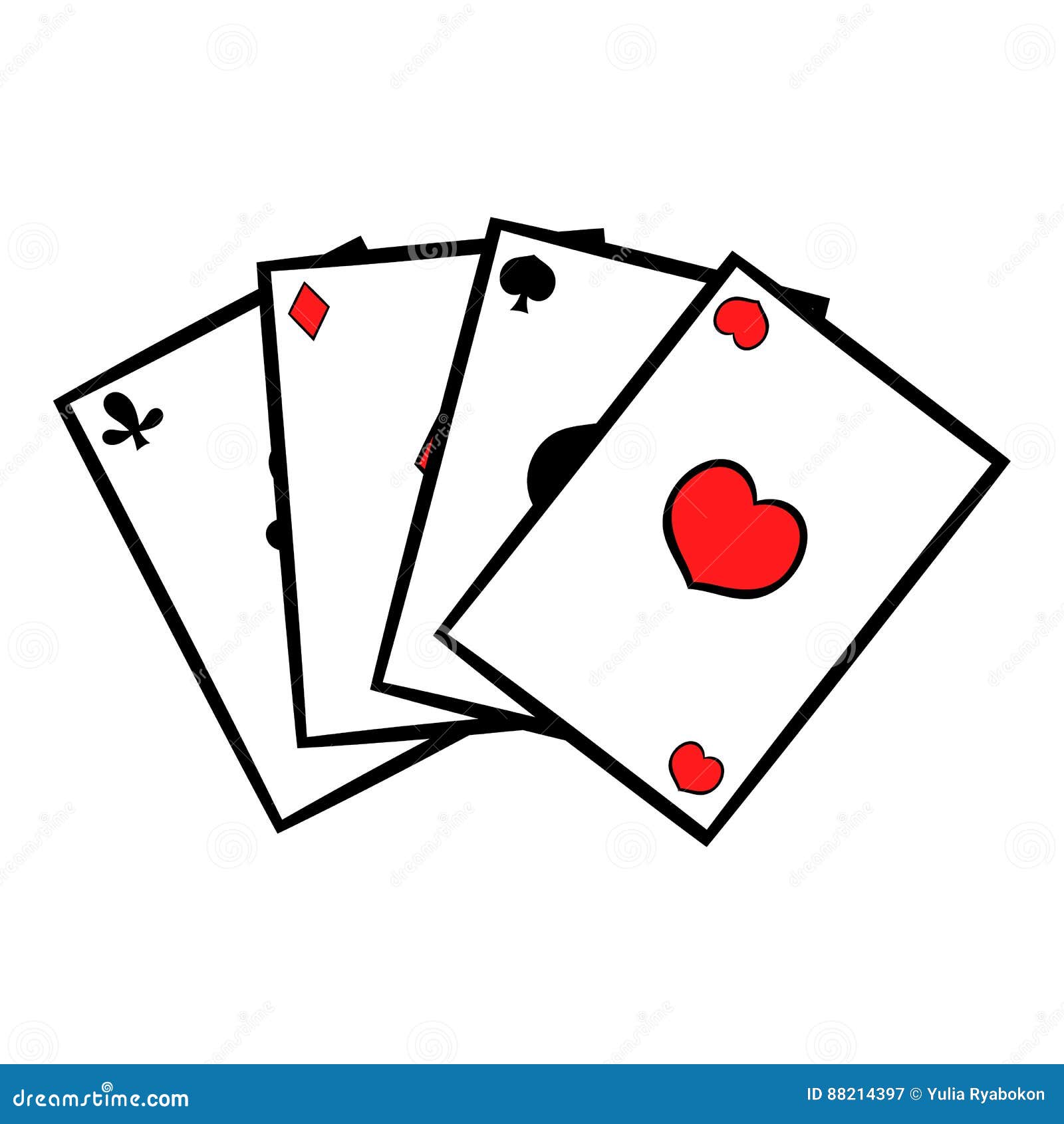 Playing Cards Icon, Icon Cartoon Stock Vector - Illustration of adults ...
