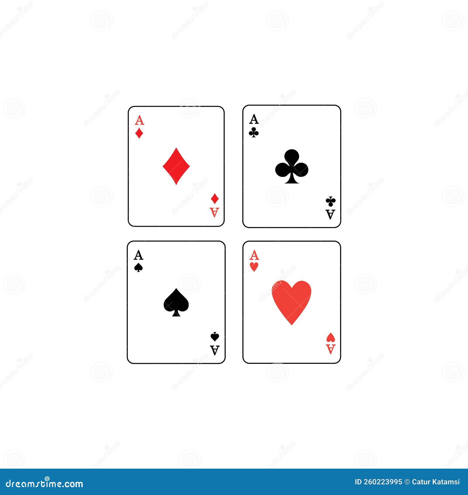 Playing Cards Icon Logo Vector Stock Vector - Illustration of poker ...