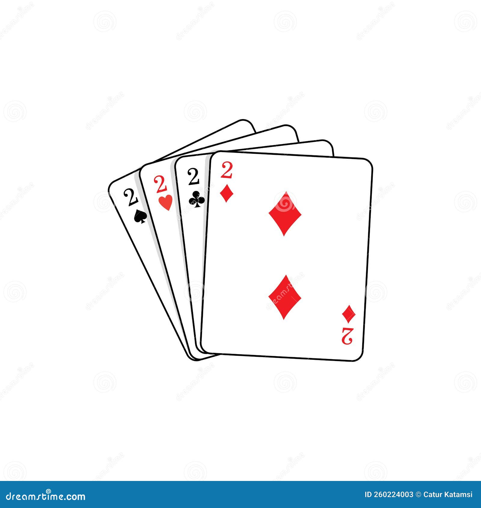 Playing Cards Icon Logo Vector Stock Vector - Illustration of game ...
