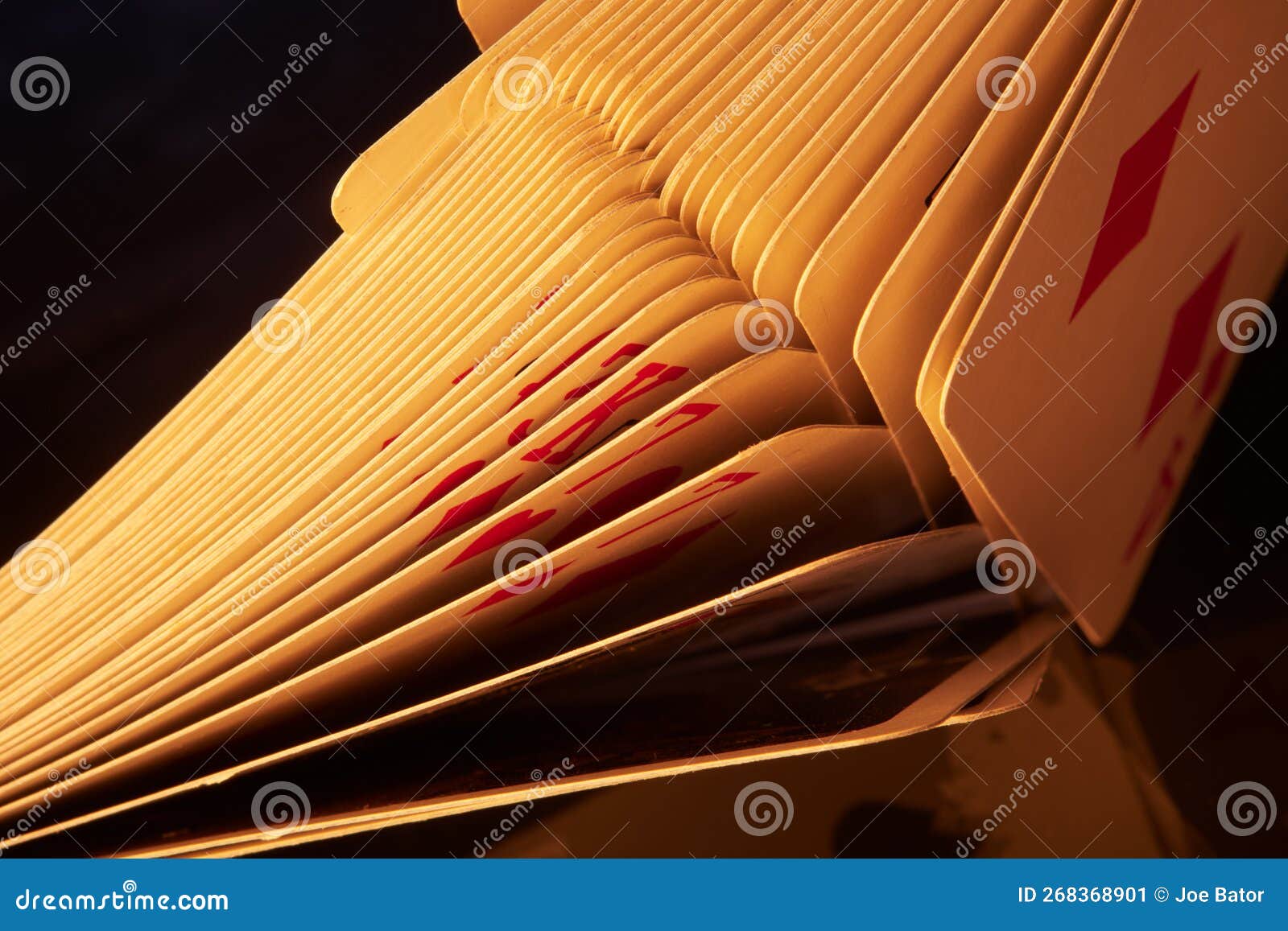 Playing Cards in a Near Perfect Shuffle Stock Image - Image of line ...