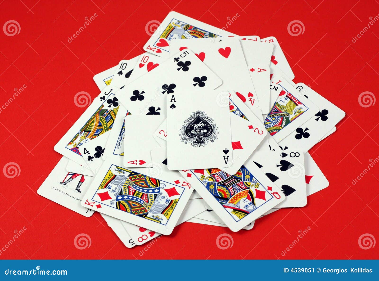 Playing cards pile stock image. Image of lucky, pile, suits - 4539051