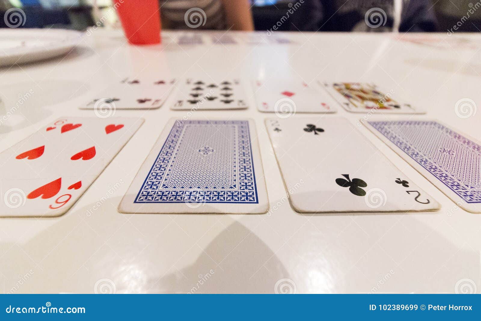 Playing cards stock image. Image of hold, chance, leisure - 102389699