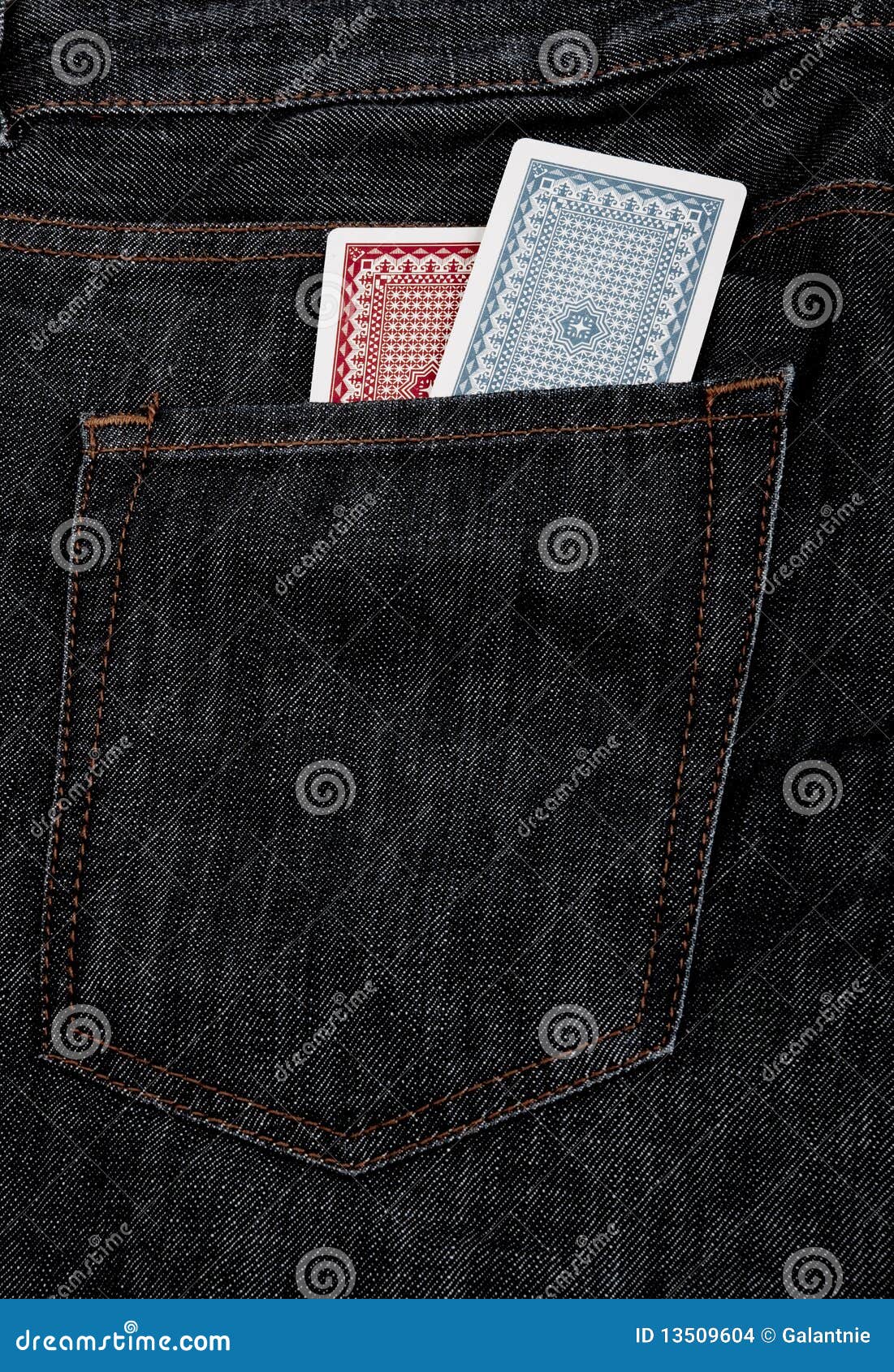 Playing cards in pocket stock photo. Image of entertainment - 13509604