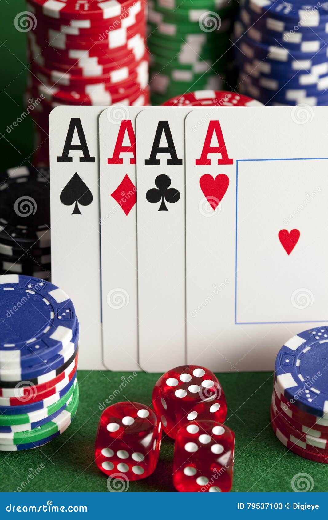 Playing Cards, Poker Chips, and Dices Stock Image - Image of card, club ...