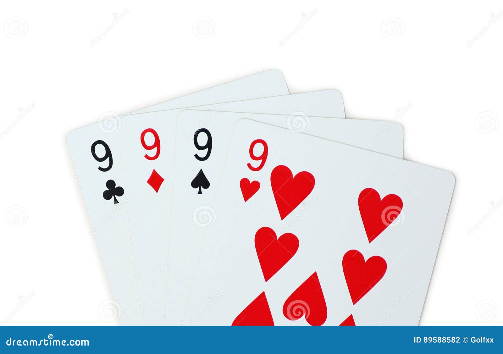 Poker Set With Isolated Cards On Green Background. Poker Playing Cards ...