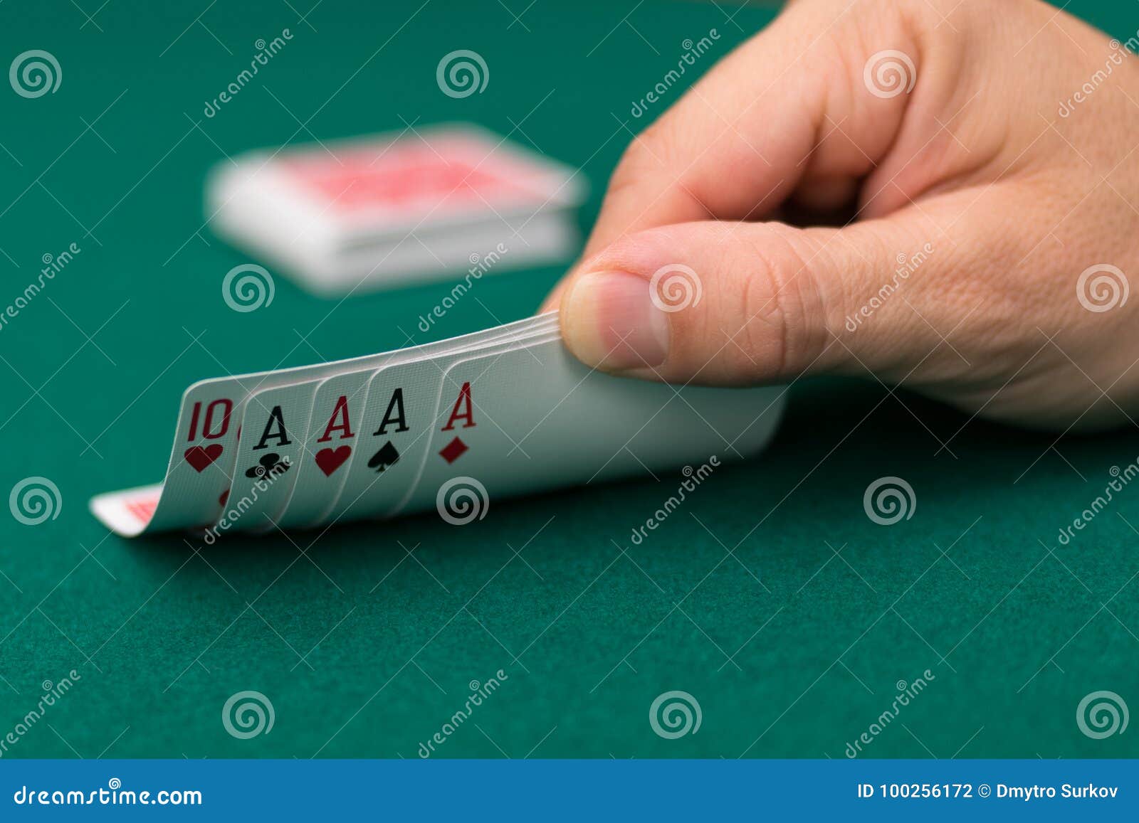 Playing cards stock photo. Image of close, shuffling - 100256172