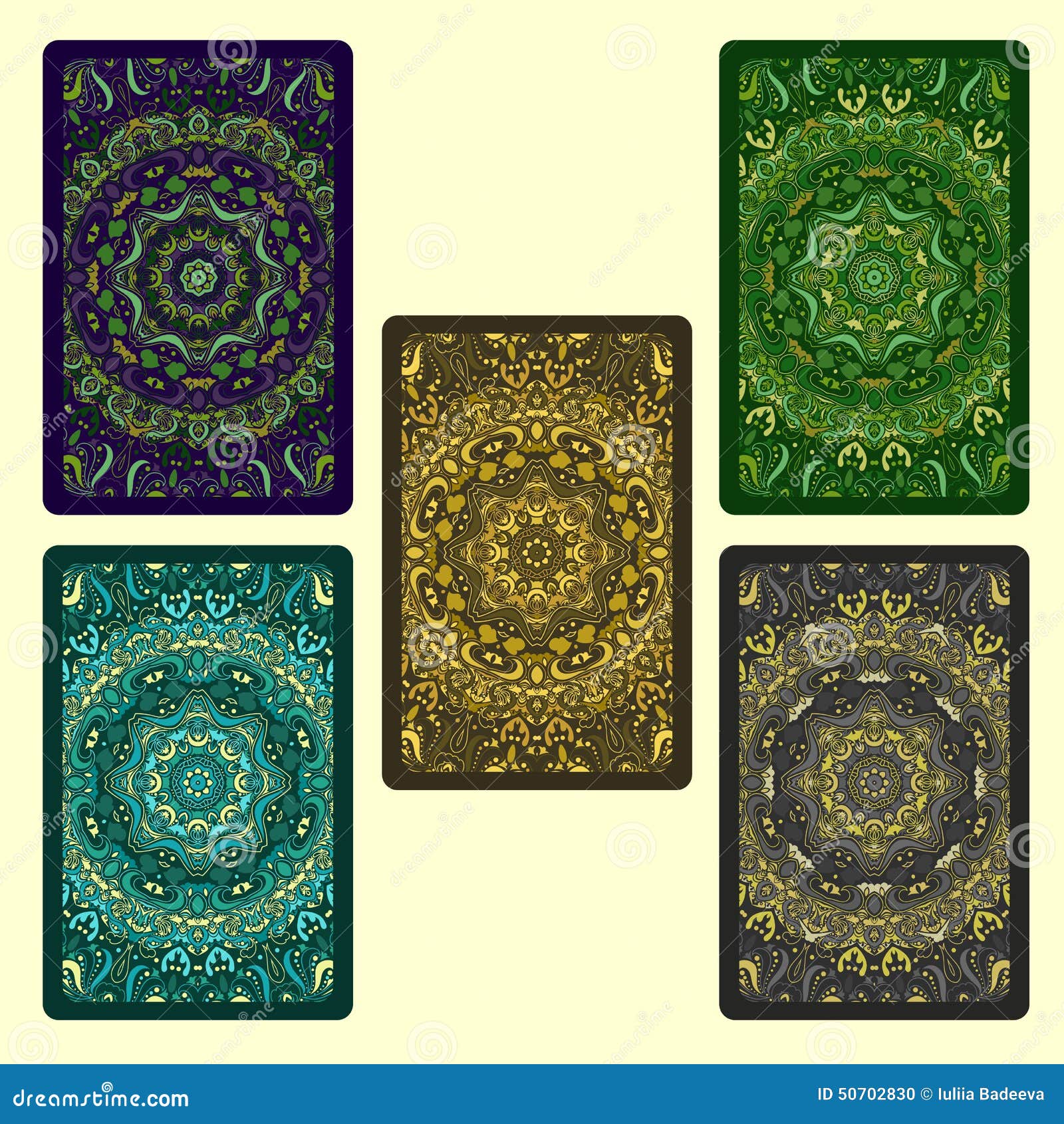 Playing cards set stock vector. Illustration of five - 50702830