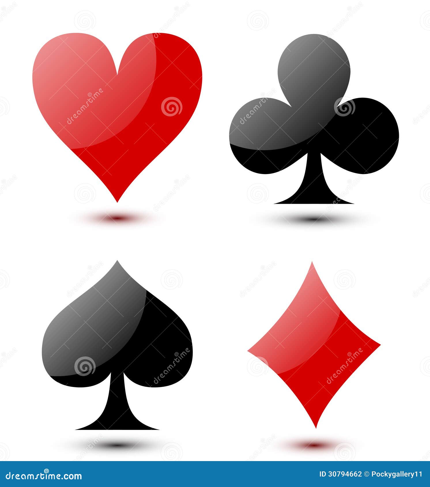 Playing cards sign stock vector. Illustration of abstract - 30794662