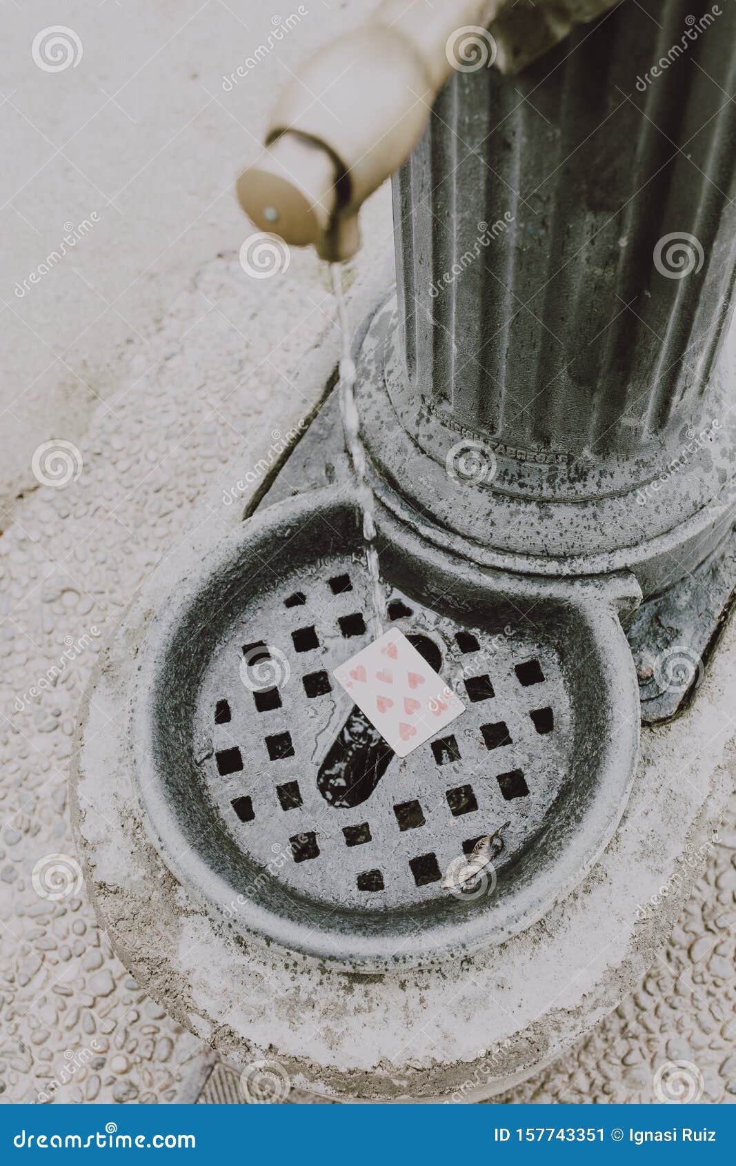 Playing Cards on the Street. Poker Concept Stock Image - Image of adult ...