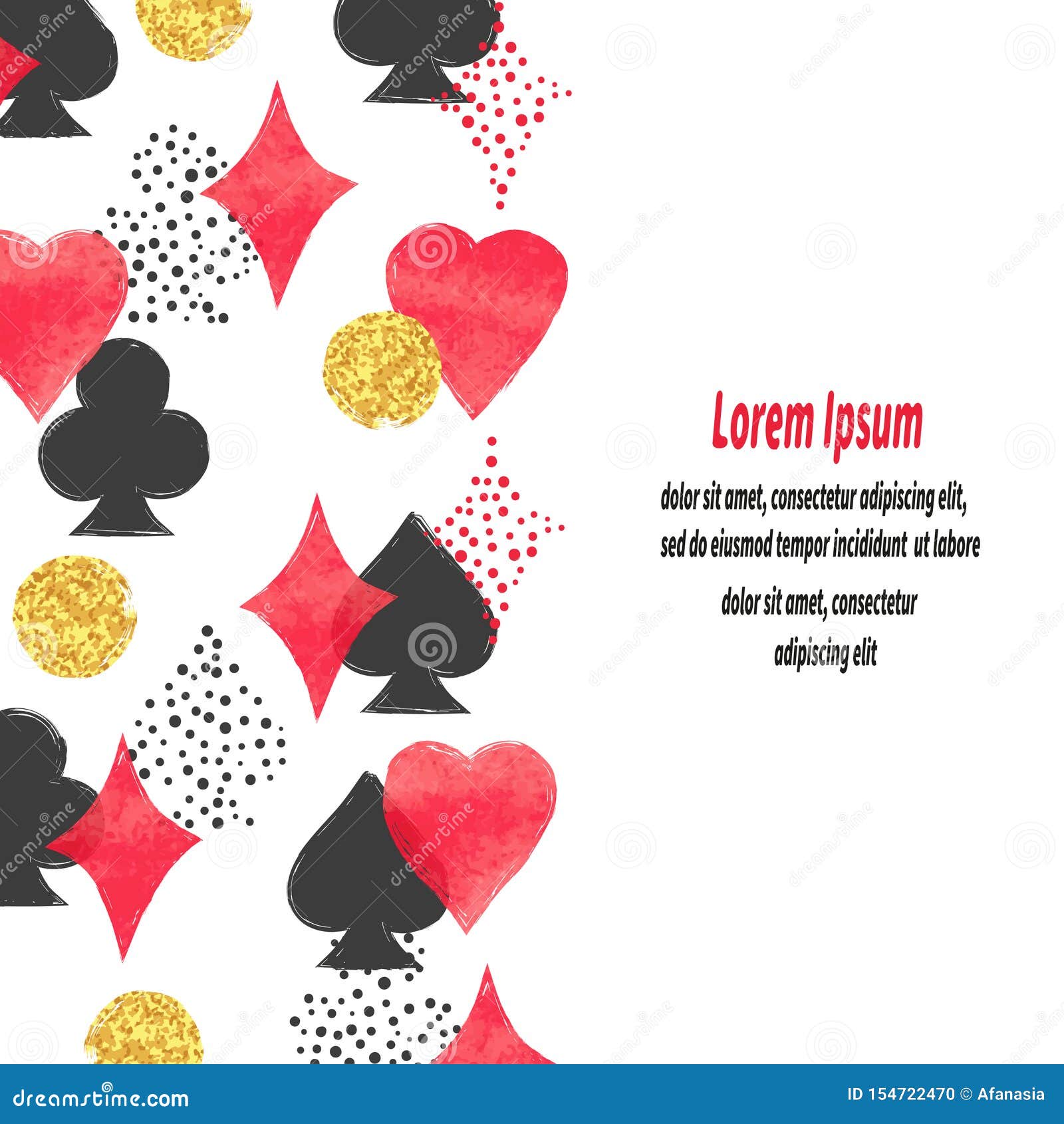 Playing Cards Suits Background. Poker Border Stock Vector ...